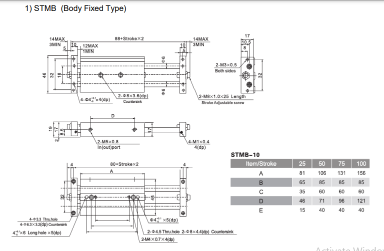Xy lanh khí nén tiêu chuẩn STMB/ STMS - Kt Kikai